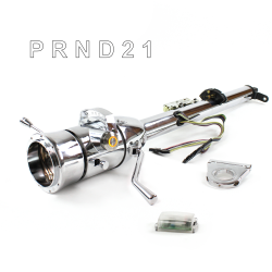 Keyed Tilt Column Chrome - Column Shift 3SPD 2.5" Drop 9 Hole Push ...
