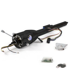 Keyed Tilt Column Black - Floor Shift 2.5" Drop Push Button BL w/ RFID ...