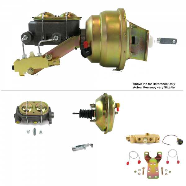 1964-1972 Chevy Chevelle 9” Power Brake Booster Kit Bottom Mount Prop ...
