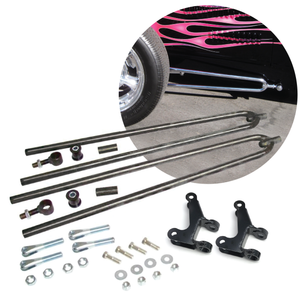 1932 Ford Hairpin Kit with Axle Brackets - Adjustable Clevis - Heavy ...