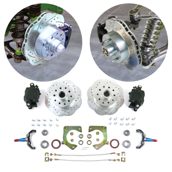 Helix Mustang II 11 inch Big Brake Drop Spindle Conversion Kit GM Bolt ...